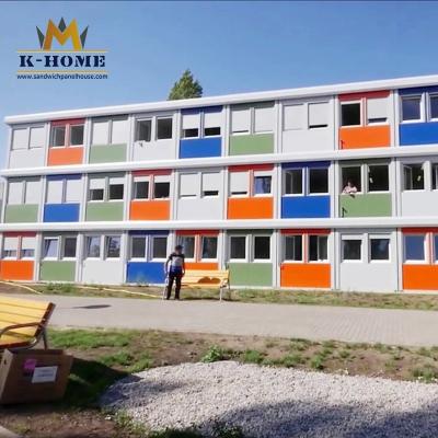 China Rock Wool Insulated Portable Container Classroom Three Story School Building 5950x3000x2800mm for sale