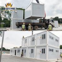 China 2 Story Flat Pack Temporary Portable Steel Structure Accommodation for sale