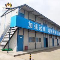 China Workers Accommodation Steel Frame Prefab House  Temporary Pre Built Houses for sale