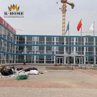 China Modern Prefabricated Mobile Modular Prefab House 50mm Rockwool Panel Flat Pack Container for sale