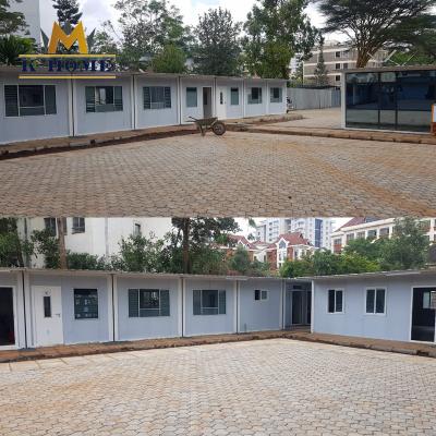 China Prefabricated Portable Container House Flat Pack Steel Frame  Sandwich Panel Container House for sale