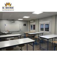 China Fast Built Portable Classrooms Prefab School Modular Container House 5950x3000x2800mm for sale