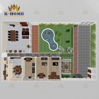 China Insulated Sandwich Panel Prefab Light Steel Frame Office House 50mm EPS for sale