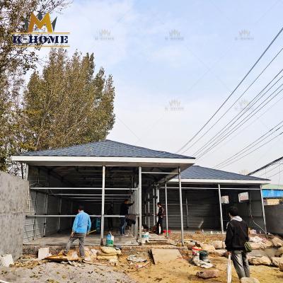 China Insulated Sandwich Panel Prefab Light Steel Frame Office House 50mm EPS for sale