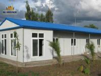 China Luxury Insulated Sandwich Panel Prefab Villa House 50mm EPS Two Story for sale