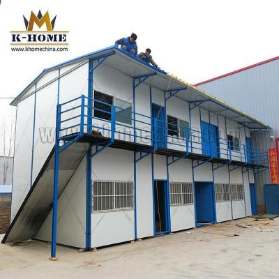 China Prefab Construction Site Steel Frame Building As Dormitory for sale