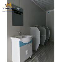 China Galvanized Steel Portable Toilet and Shower Container 50mm EPS Insulation for sale