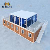 China 20FT Flat Pack Portable Container Office with EPS Sandwich Panel Insulation for sale