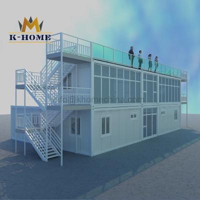 China Sandwich Panel Prefab House Temporary Site Office Construction for sale
