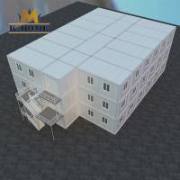 China Flat Pack Modular School Building Three Story Container House with Steel Structure 21m x 14.9m for sale