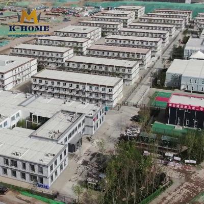 China Quickly Installation Prefab Camp Modular Container Accommodation 18sqm 4 Workers for sale