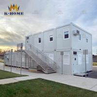 China Prefabricated Sandwich Panel Container Office House 15 Year Service Life Light Steel Structure for sale