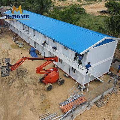 China Quick Build Oil Processing Accommodation Camp Container Cabin 3 Story Stackable for sale