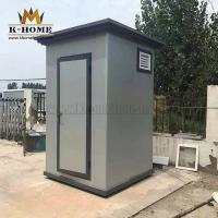 China Outdoor Portable Toilet Cabin 1100x1100x2300mm with Flushing Sink and Exhaust Fan for sale