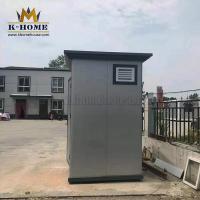 China Outdoor Portable Toilet Cabin 1100x1100x2300mm with Flushing Sink and Exhaust Fan for sale
