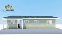 China Ready-Made Steel Frame Prefab House 2 Bedroom Family Living 50mm EPS Panels for sale