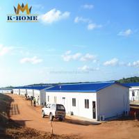 China Prefabricated Modern Steel Building Camp House 80mm Square Steel Tube Structure for sale