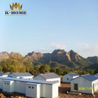 China Prefabricated Modern Steel Building Camp House 80mm Square Steel Tube Structure for sale