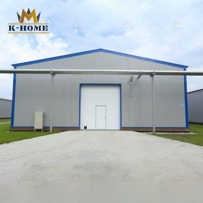 China Prefab Steel Metal Workshop Building 30m Span Custom Industrial Warehouse for sale