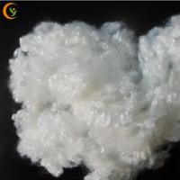 China White Artificial Polyester Staple Fiber Renewable Fiber Grade AA for sale