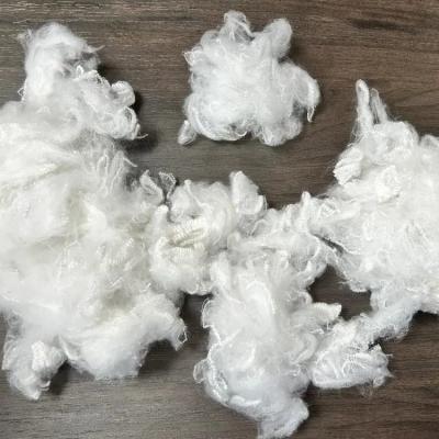 China AA Grade White Low Crimp Polyester Fiber With 100% Material for sale