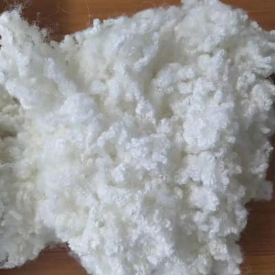 China AA/B Crimp Polyester Staple Fiber 1.2-15dtex Vibrant Staple Fibre Selection for sale