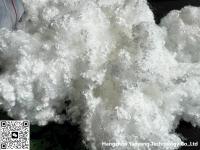 China White Recycled Synthetic Polyester Fibre Elasticity And Softness for sale