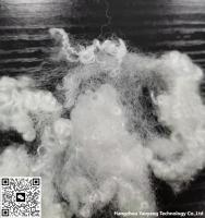 China Crimp Colorful Polyester Staple Fiber In White/Black/Grey Sizes 1.2-15 Dtex for sale