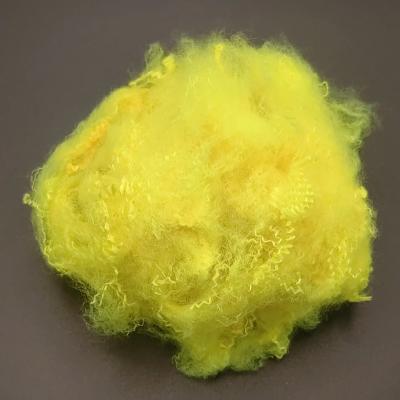 China Flame Retardant Color Fiber Recycled Polyester Staple Fiber With Fiber Fineness 1.2-15 Dtex for sale
