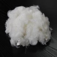 China White 100% Polyester Staple Fiber Price Medium Crimp AA Grade for sale