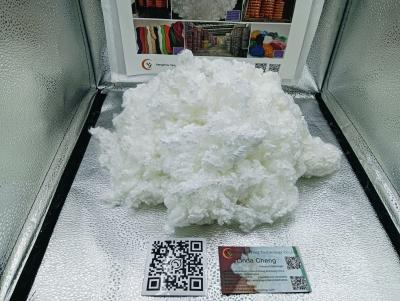 China Recycled Polyester Staple Fiber PSF 7D*64mm Solid for Industrial Insulation and Filling Material for sale