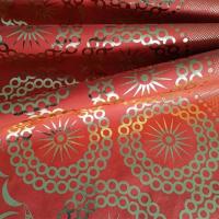 China 100% Polyester Gold Stamping Print Fabric for sale