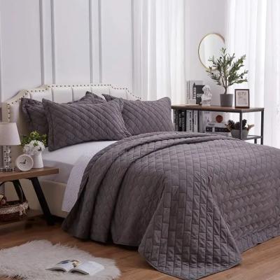 China Velvet Ultrasonic Quilt Fabric for sale