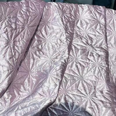 China Ultrasonic Fabric Shiny Satin Microfiber Fabric for sale