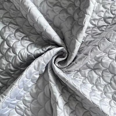 China Ultrasonic Fabric Matte Satin Microfiber Fabric for sale