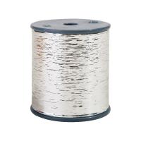 China Pure Silver M Type Flat Metallic Yarn with Two-Ply Lamination for sale