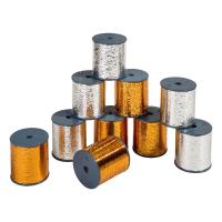 China Pure Silver M Type Flat Metallic Yarn with Two-Ply Lamination for sale