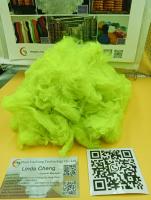 China Made In China Polyester Staple Fiber Yellow Fiber Good Quality 100% Recycled Solid Polyester Staple Fiber for sale