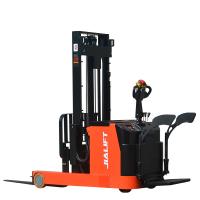China Electric Reach Stacker Standing On 1300kg Lifting Height 1600mm for sale