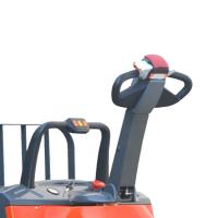 China 3 Ton Stand-On Electric Pallet Truck Rated Traction Lift Height 233mm for sale