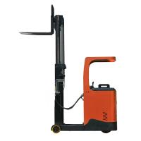 China 7200mm Lifting Height Electric Reach Forklift Walkie Standing On 1500kg for sale