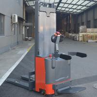 China Standing On Electric Stacker 2000kg Lifting Height 1600mm Battery Powered Stacker for sale