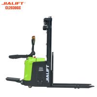 China Adjustable Electric Stacker Rated Traction Weight 2000kg 3030mm Motorized Stacker for sale