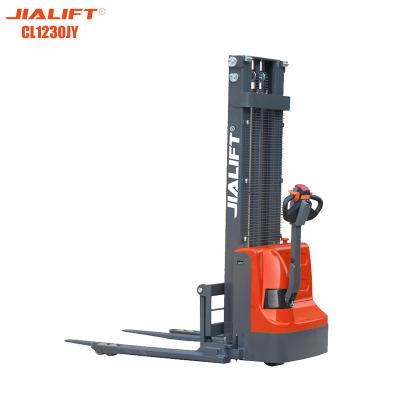 China 1000kg 1200kg Electric Lifter Stacker Pedestrian With Straddle Lifting 3000mm for sale