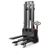 China 1000kg 1200kg Electric Lifter Stacker Pedestrian With Straddle Lifting 3000mm for sale