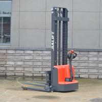 China Lifting Height 3500mm Electric Stacker Pedestrian With Straddle Weight 1300kg for sale