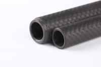 China Conductive 3K Carbon Fiber Round Tube 1.5 g/cm³ Lightweight Custom Length up to 3m for sale