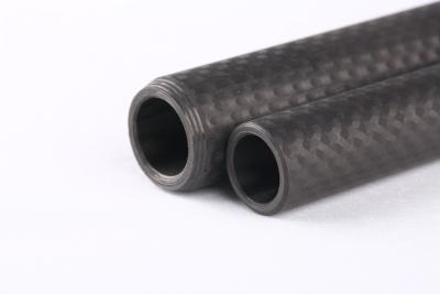 China Conductive 3K Carbon Fiber Round Tube 1.5 g/cm³ Lightweight Custom Length up to 3m for sale