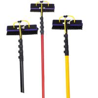 China 20ft Carbon Fiber Window Washing Pole - 1.75kg Telescopic Cleaning System with Quick-Release Attachments for sale