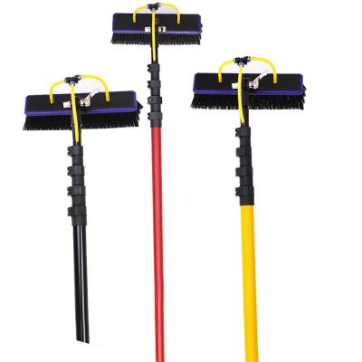 China 20ft Carbon Fiber Window Washing Pole - 1.75kg Telescopic Cleaning System with Quick-Release Attachments for sale